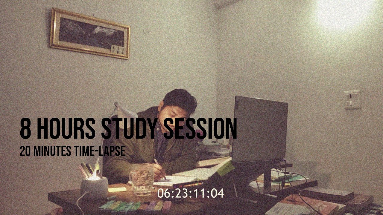 8 Hour Study Timelapse in 20 Minutes | Deep Focus Productivity - YouTube