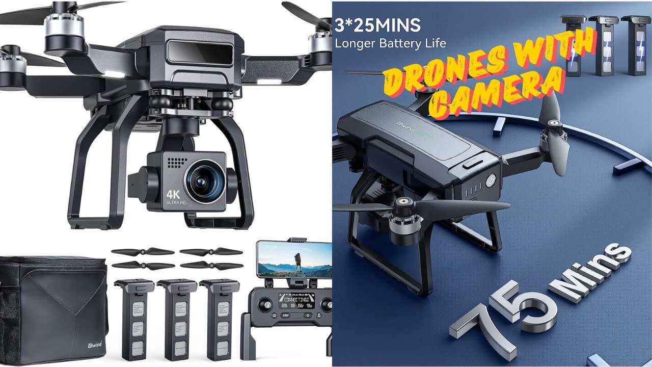 CHANNEL A || Bwine F7 GPS Drones with Camera for Adults 4K Night Vision ...