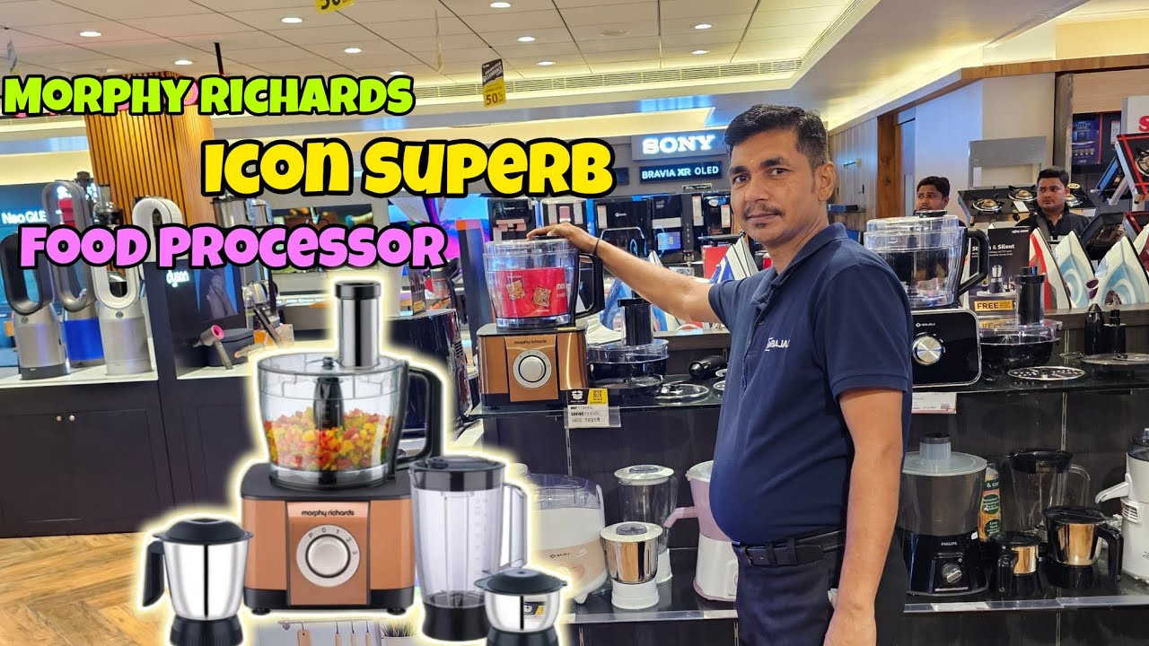 Morphy Richards Icon Superb 1000-Watt Food Processor (Glazing Copper) # ...