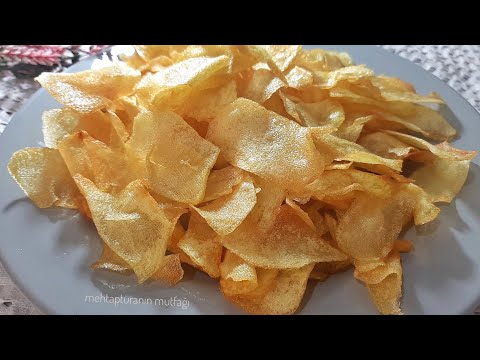 Ev Yapımı Hazırından Farksız ÇITIR PATATES CİPSİ 🥔😋 En pratik cips tarifi
