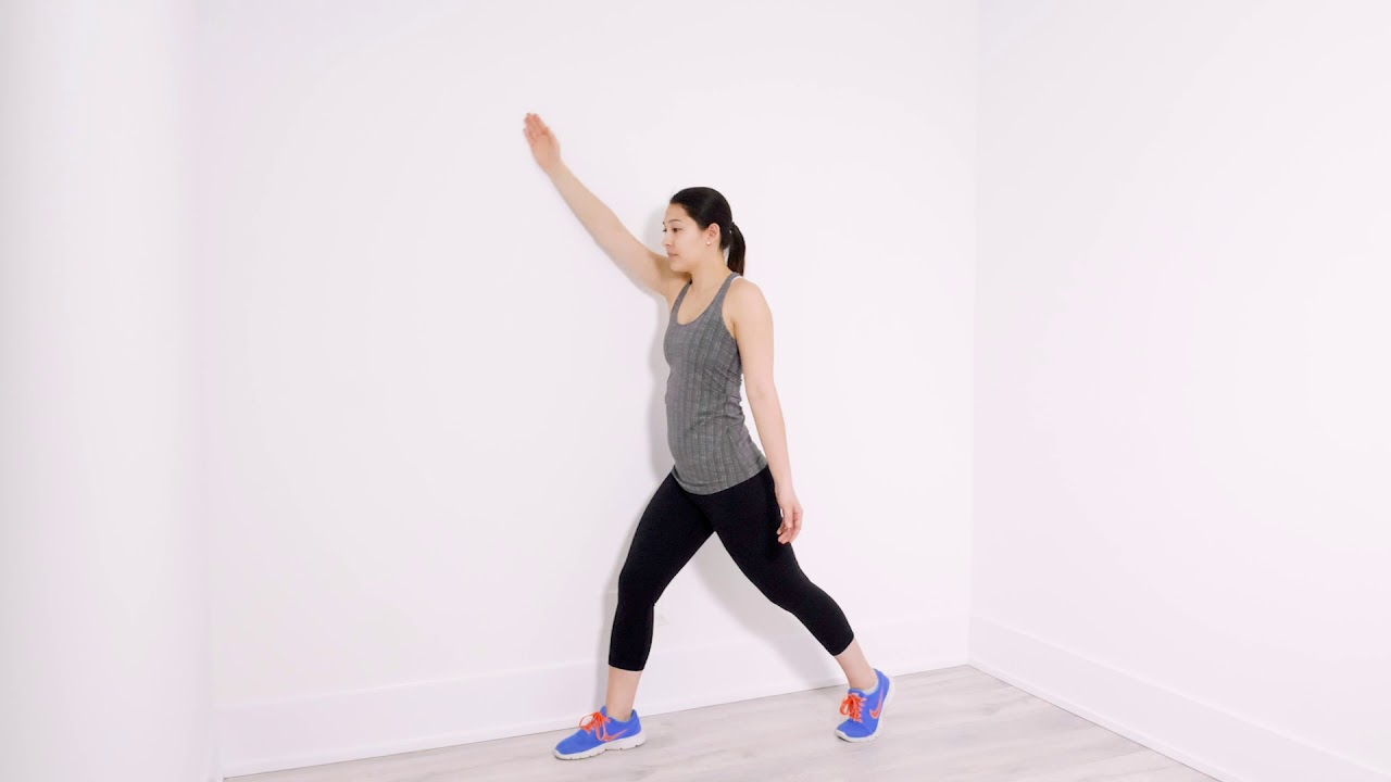 Thoracic Rotation + Wall Sweep (split stance) - YouTube