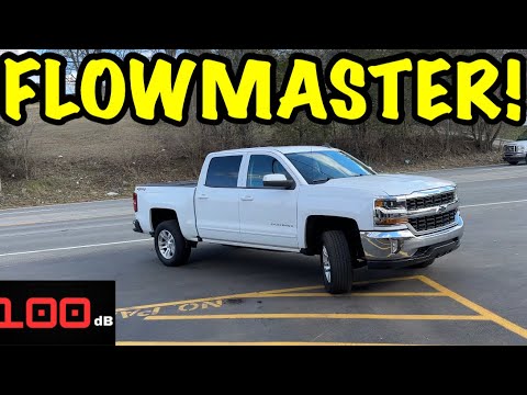 2018 Chevy Silverado 5.3L V8 w/ FLOWMASTER SUPER 44! - YouTube