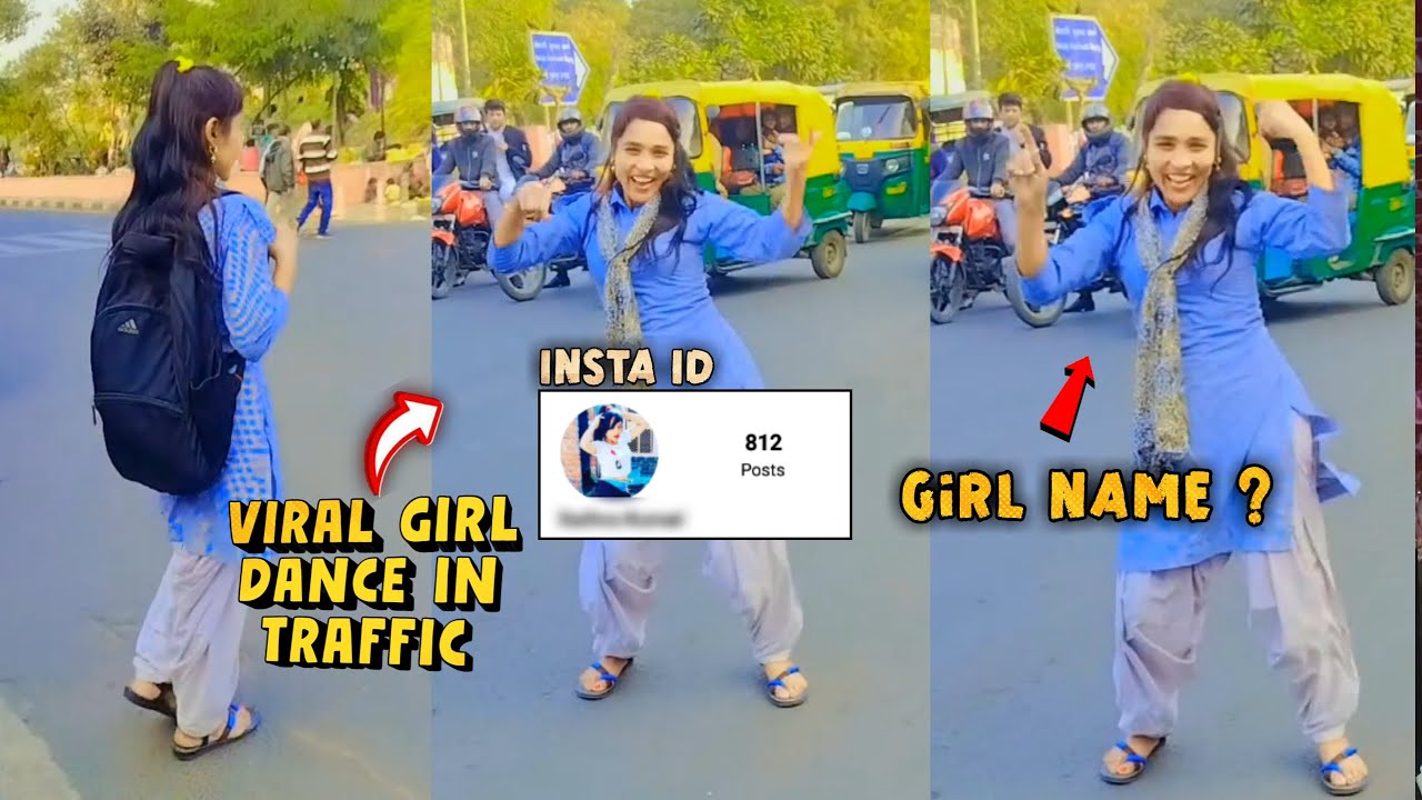 Girl dancing on traffic signal Viral Girl Name | Girl Dancing at ...