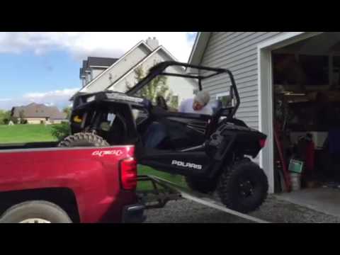 Loading an RZR S in a Truck - YouTube