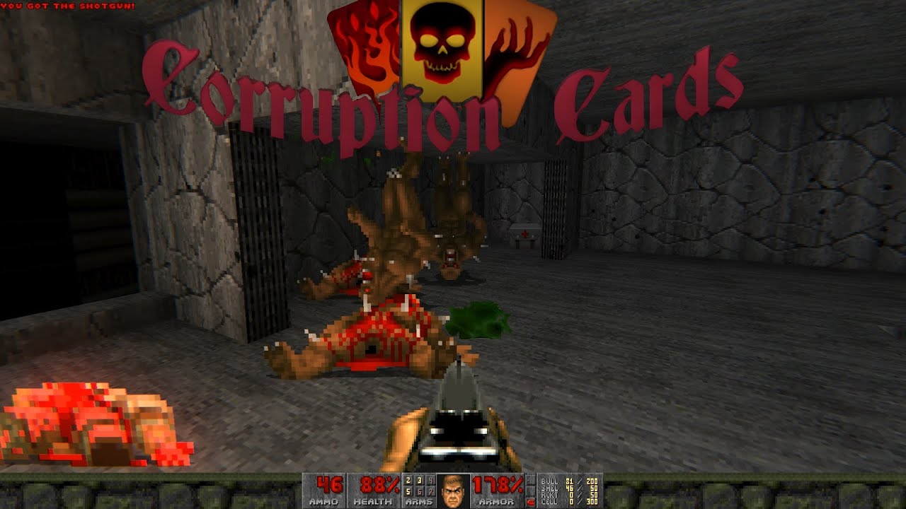 Doom 2 - Corruption Cards 5.0 mod [gzdoom] - YouTube