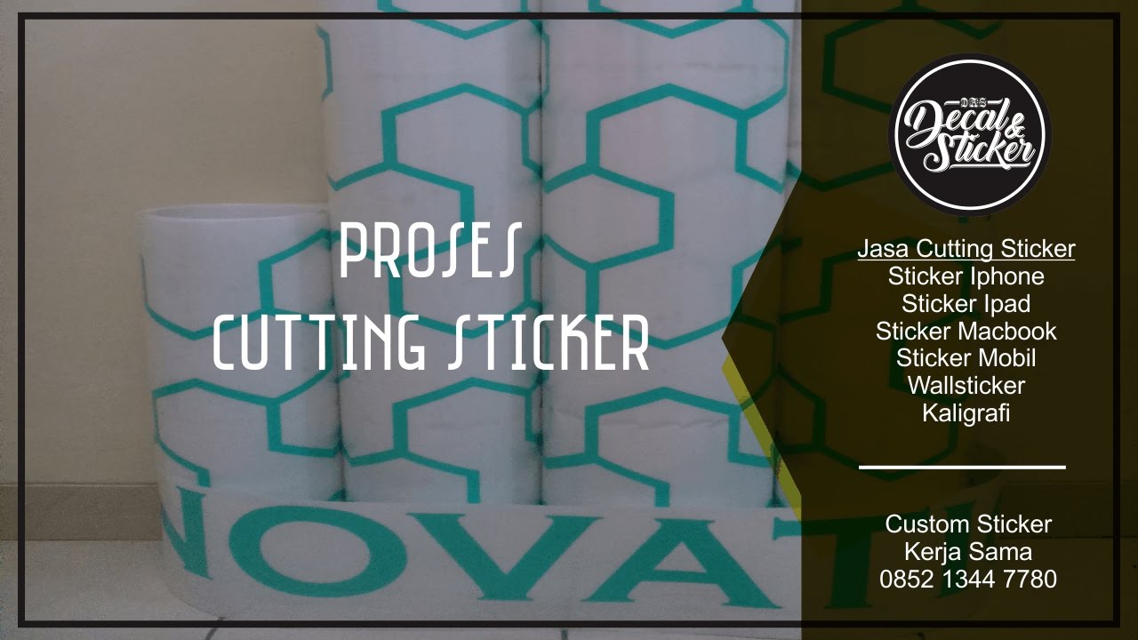 Proses Cutting Sticker Wallsticker Decal and Sticker - YouTube