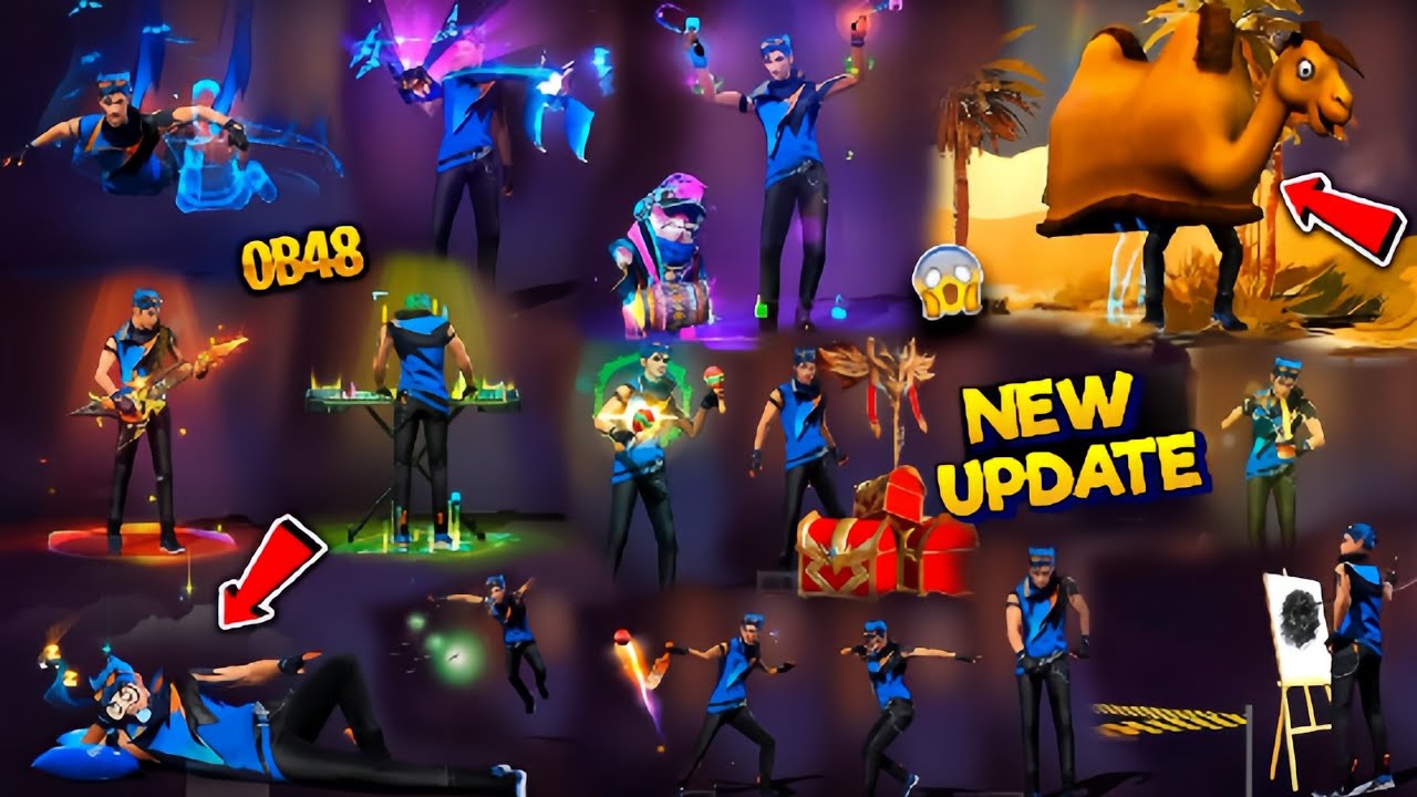OB48 UPDATE ALL NEW EMOTES || OB48 UPDATE || LEGENDARY EMOTE - YouTube