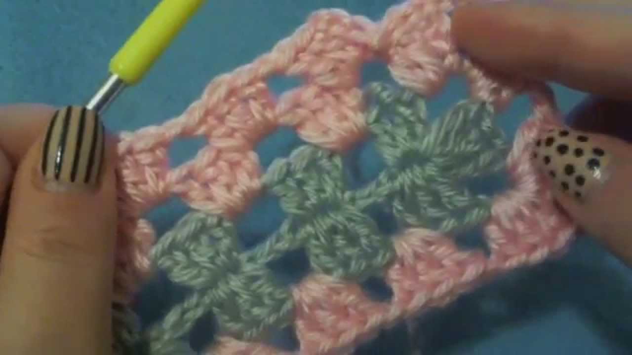 Κουβερτα με Granny Square (Παραλληλογραμμη) - YouTube