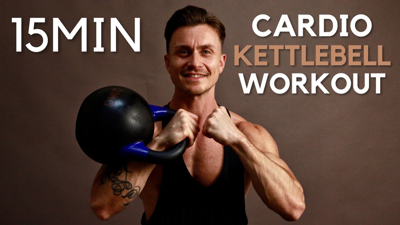 CARDIO KETTLEBELL WORKOUT // 15 minute - YouTube