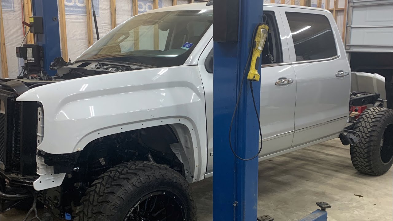 2018 GMC Sierra 1500 frame swap part 3 - YouTube
