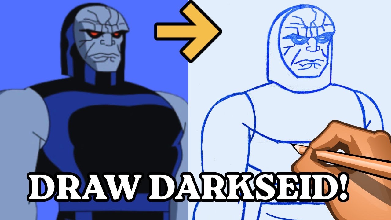 How to Draw Darkseid (Step by Step) from the DC Universe - YouTube