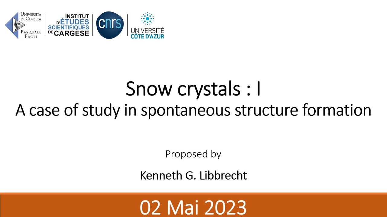 Snow crystals : 1 | A case of study in spontaneous structure formation ...