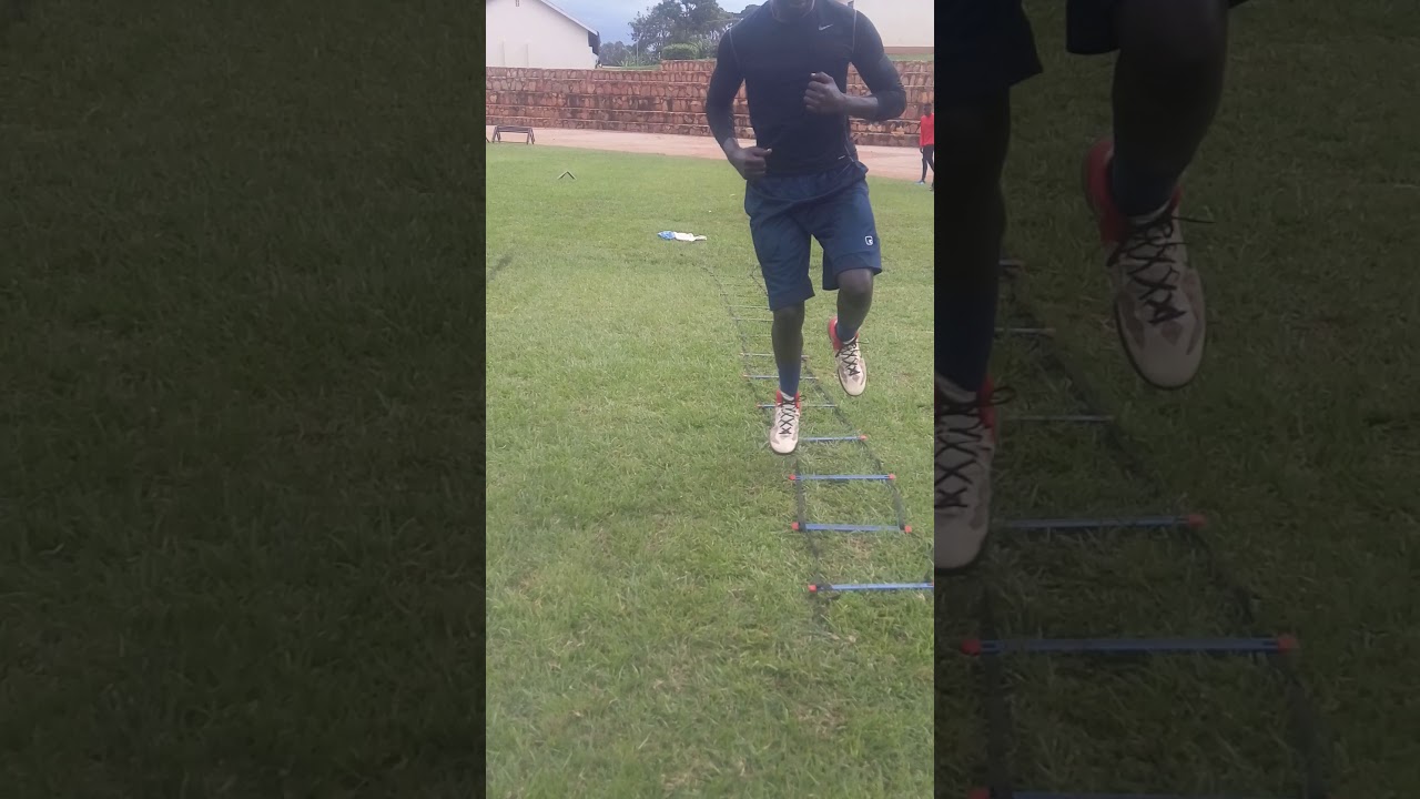 SINGLE LEG SIDE TO SIDE AGILITY LADDER HOPS FOR KNEE JOINT REHAB - YouTube
