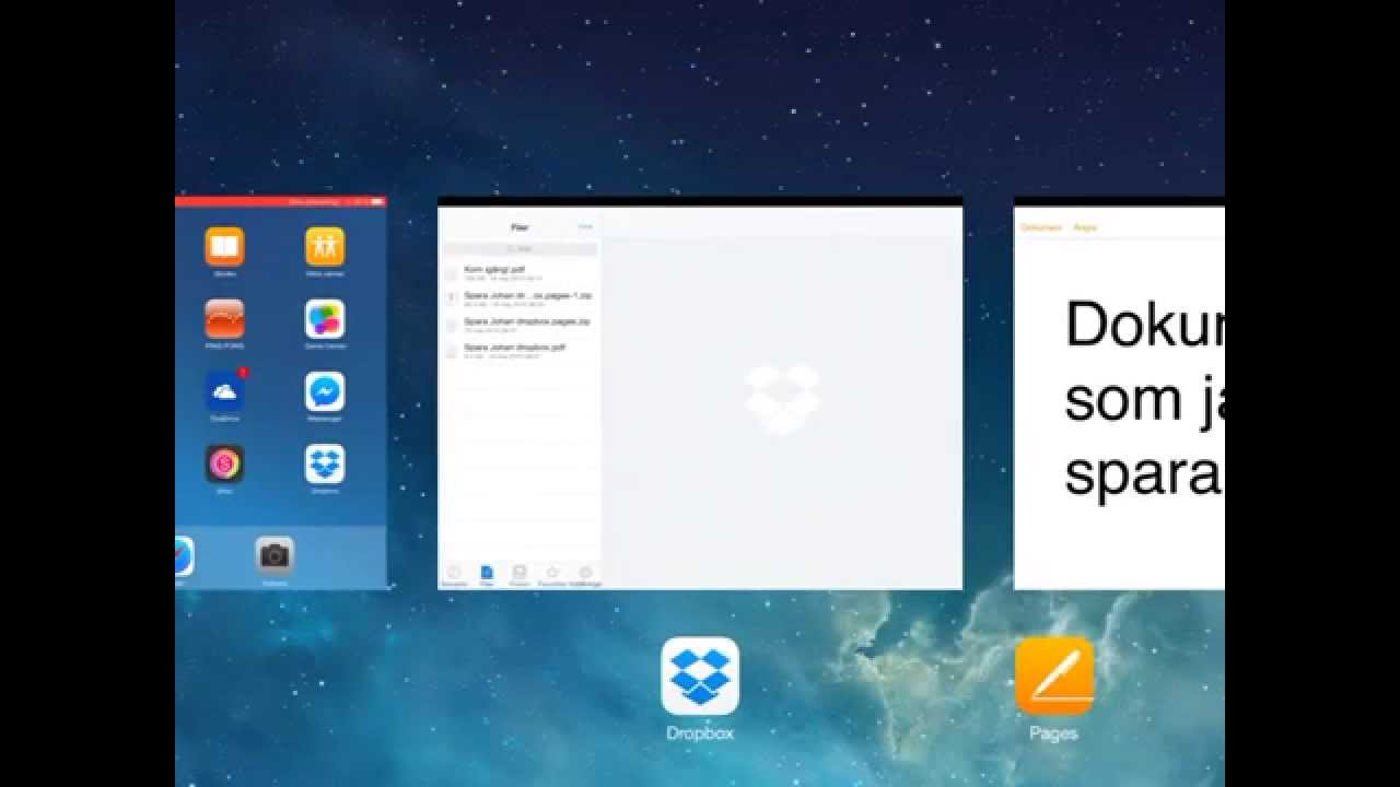 Säkerhetskopiera från iPad till Dropbox - YouTube