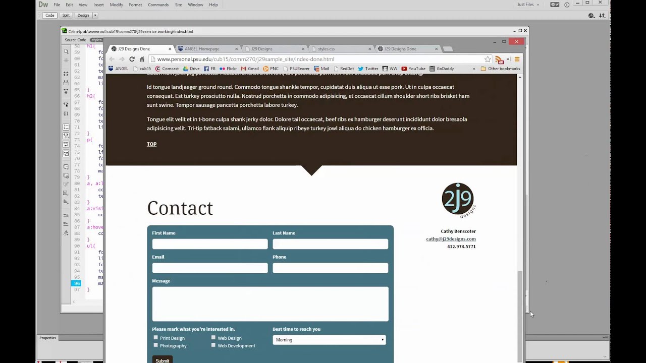 CSS part 2: a tags, content and wrapper - YouTube