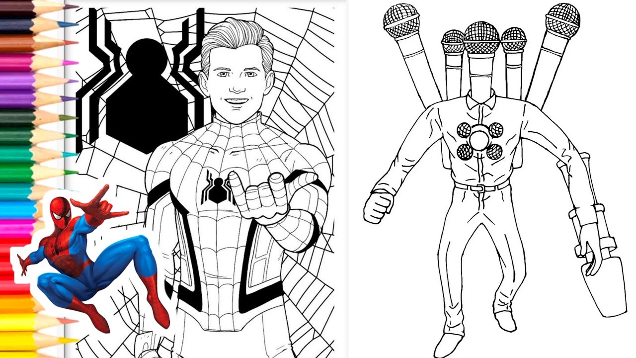 TITAN MICMAN UPGRADED !!! COLORING SPIDERMAN MX TITAN MICMAN UPGRADED # ...