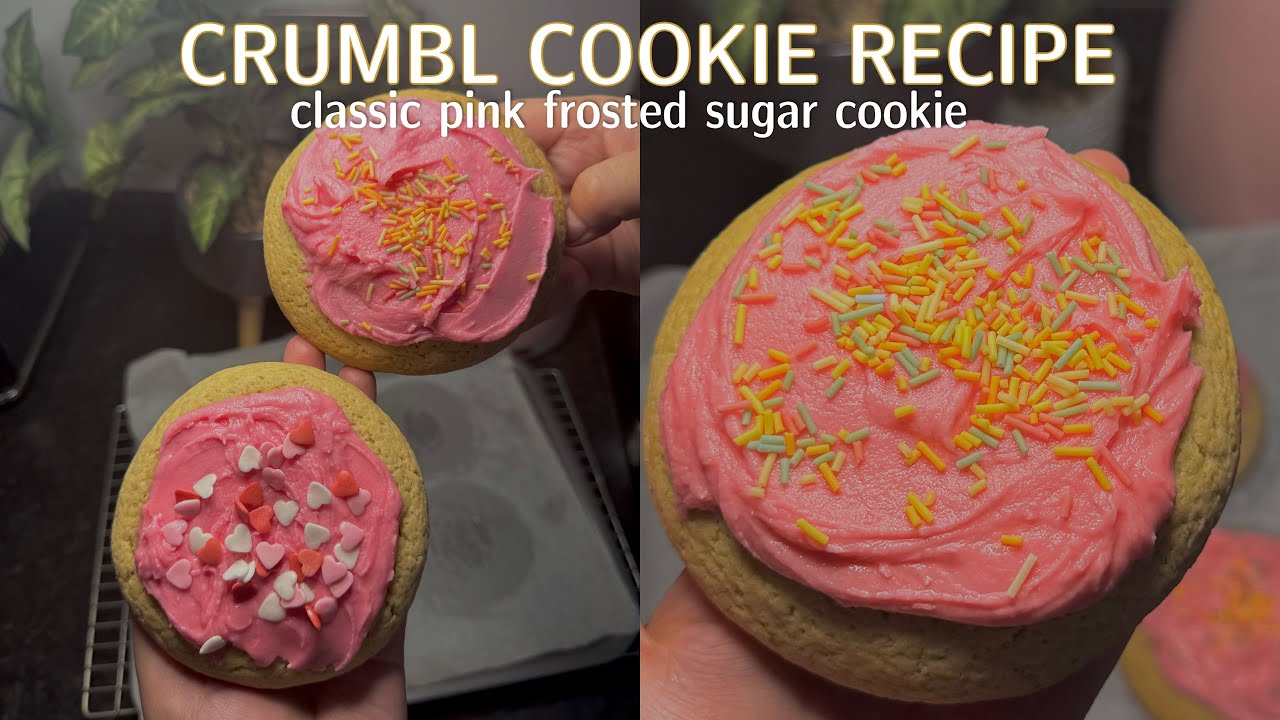 HOW TO MAKE THE CLASSIC PINK FROSTED CRUMBL SUGAR COOKIE - EASY RECIPE ...