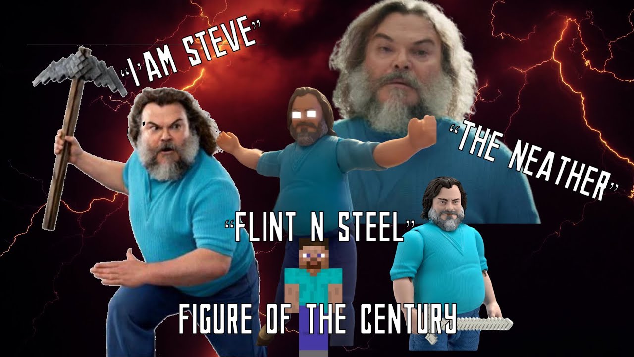 The Most Insane Figure Of All Time! - Minecraft Steve/Jack Black Figure ...