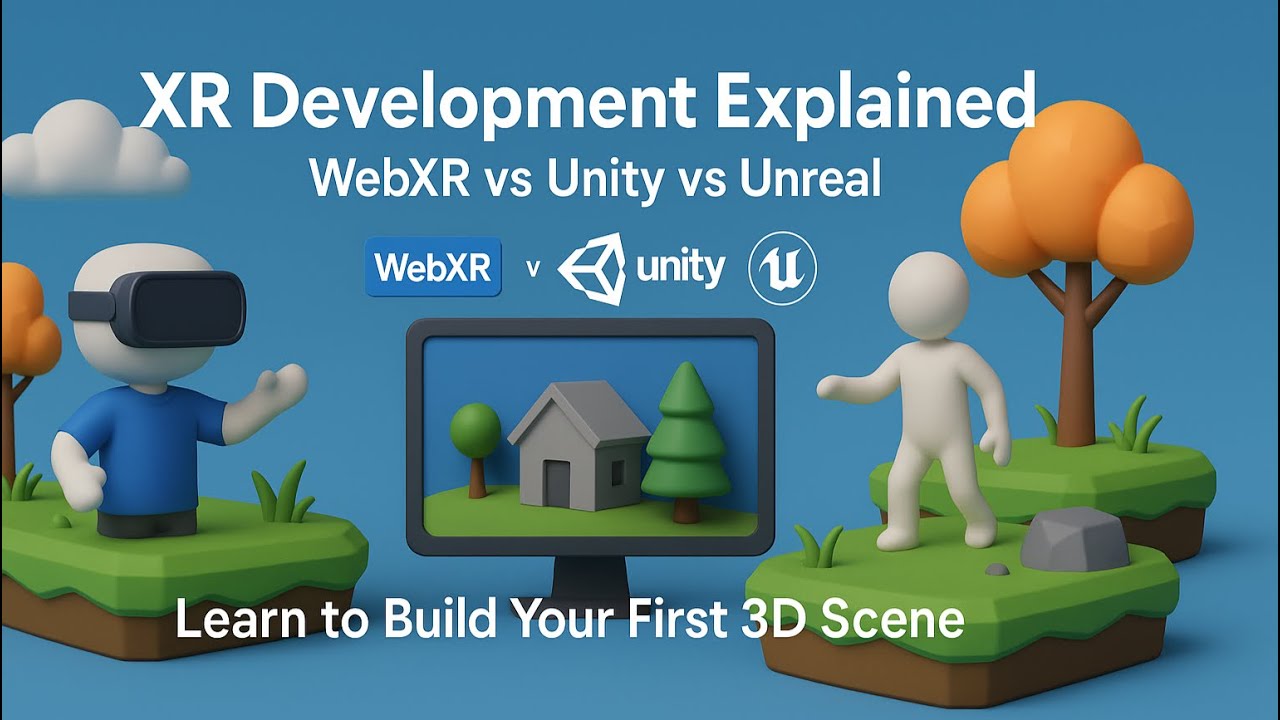 XR Development Explained WebXR vs Unity vs Unreal Learn to Build Your First 3D Scene - YouTube