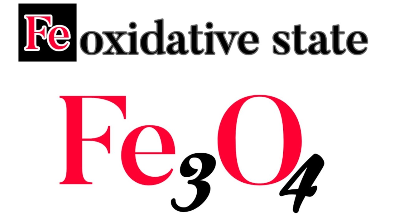 Oxidation State Of Fe In Fe3o4 In Hindi Class 11th Ncert Youtube