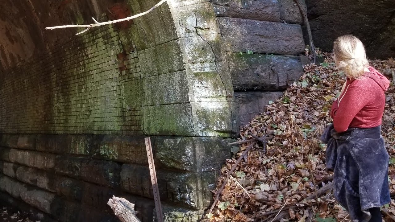 This tunnel is collapsing! - Abandoned train tunnel hiding on the edge ...