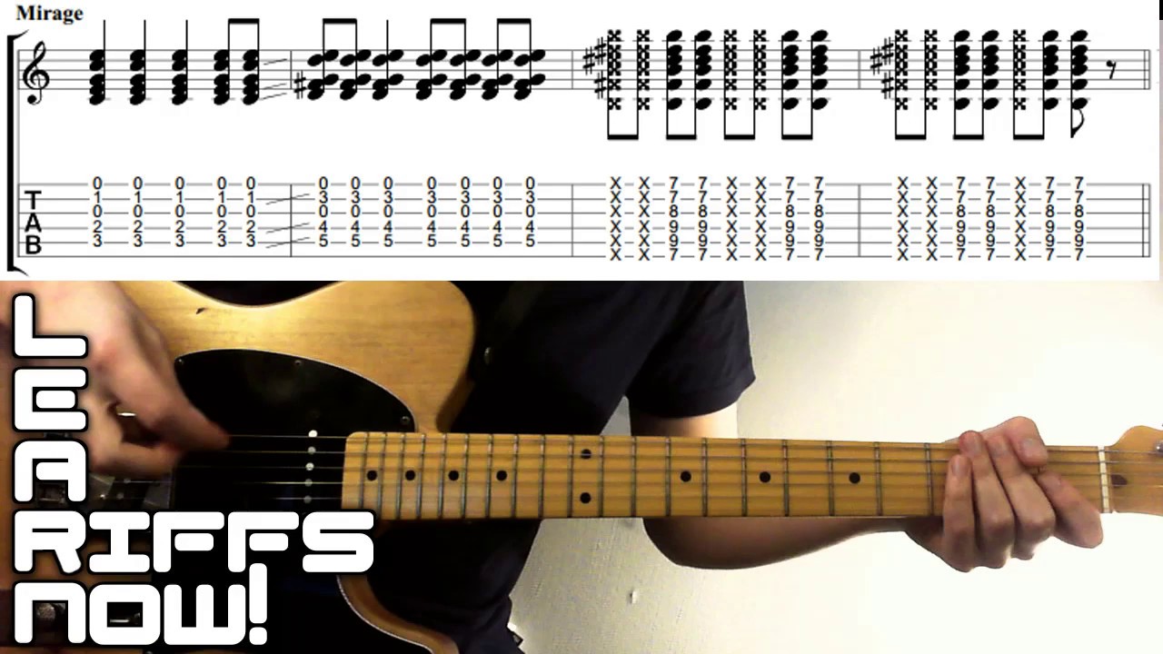 Mirage Siouxsie And The Banshees Guitar Riff With Tabs - YouTube