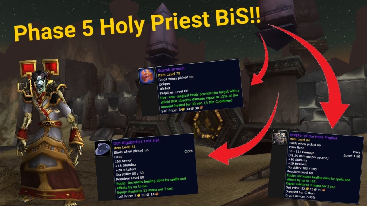 Wow Classic FRESH 2025 - Healing Priest Phase 5 BiS (Deep Dive) - YouTube