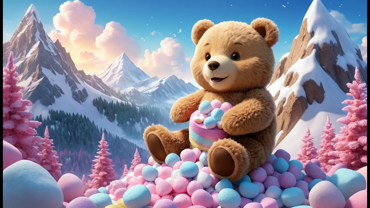 Teddy Tumbles on the Marshmallow Mountain | Fluffy Adventure Song for ...