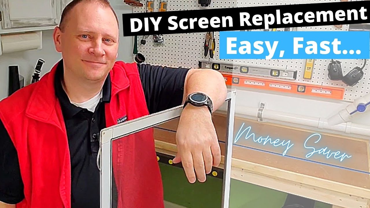 DIY Window Screen Replacement - YouTube