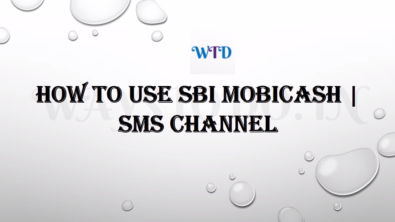How to use mobicash through SMS channel - YouTube