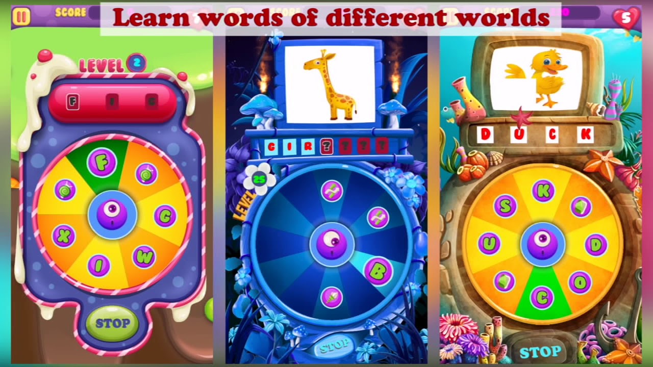 Flipping Words | learn alphabet for kids - Official Gameplay Trailer ...