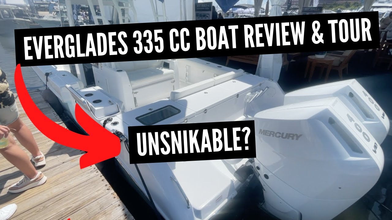 Everglades 335 CC Boat Review & Tour - YouTube