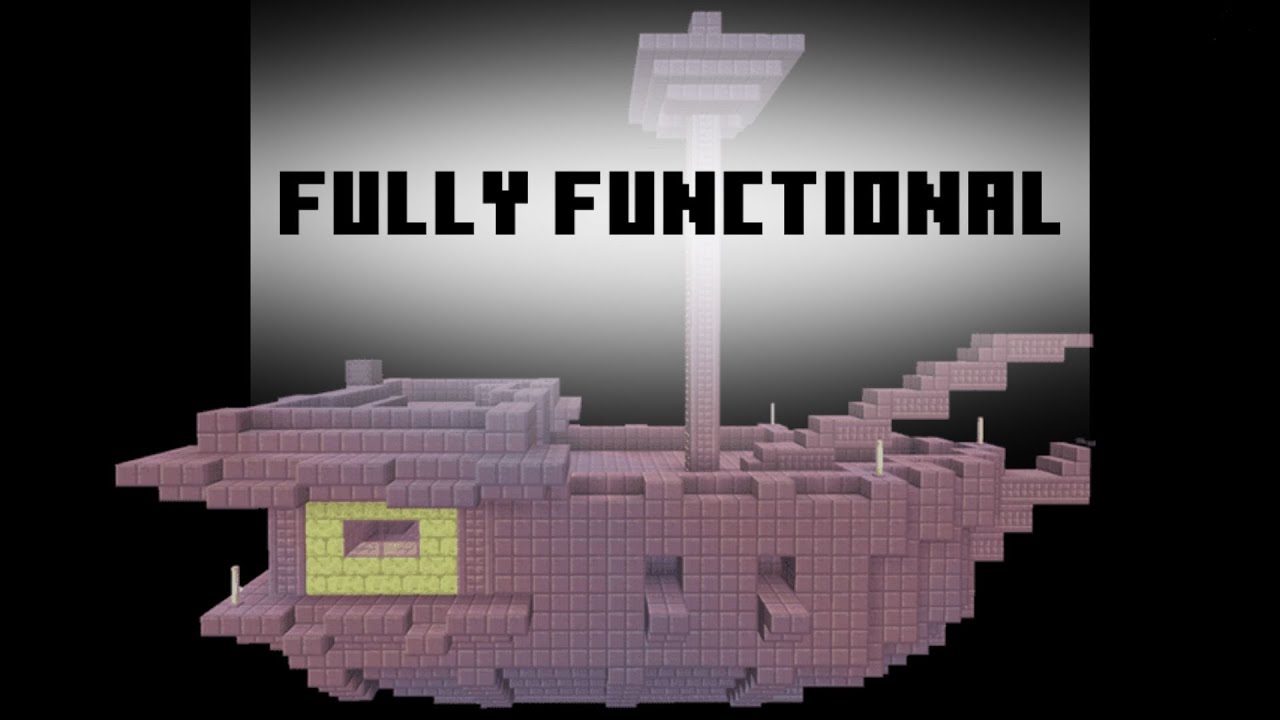 I Created A Fully Working End Ship In Minecraft - YouTube