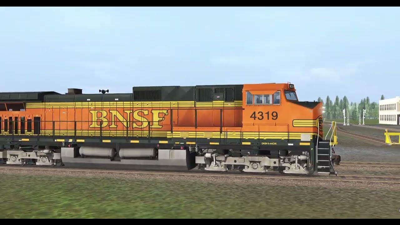 TRS22 Railfanning: CSX I172-01 with 4 BNSF Units - YouTube