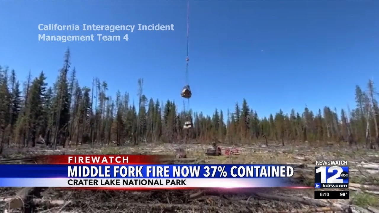 Middle Fork Fire now 37% contained - YouTube