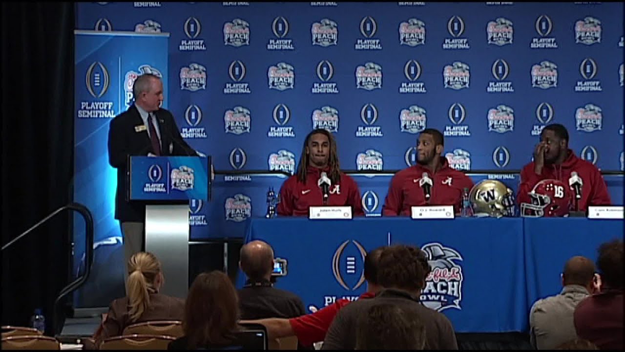 Alabama Players Press Conference - YouTube