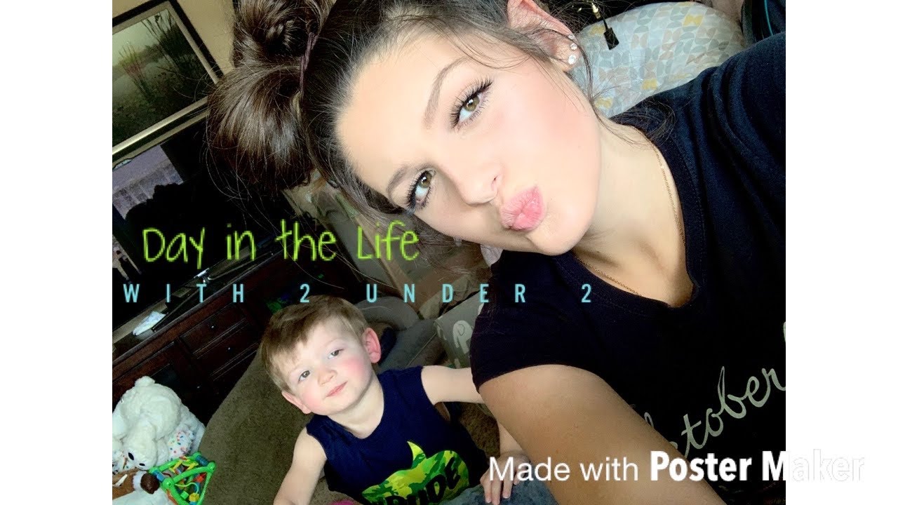 TEEN MOM DAY IN THE LIFE WITH A NEWBORN AND TODDLER - YouTube