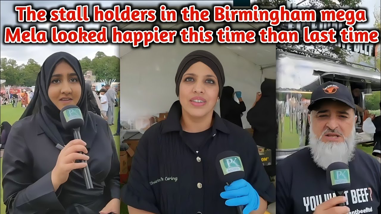 The stall holders in the Birmingham mega Mela looked happier this time ...