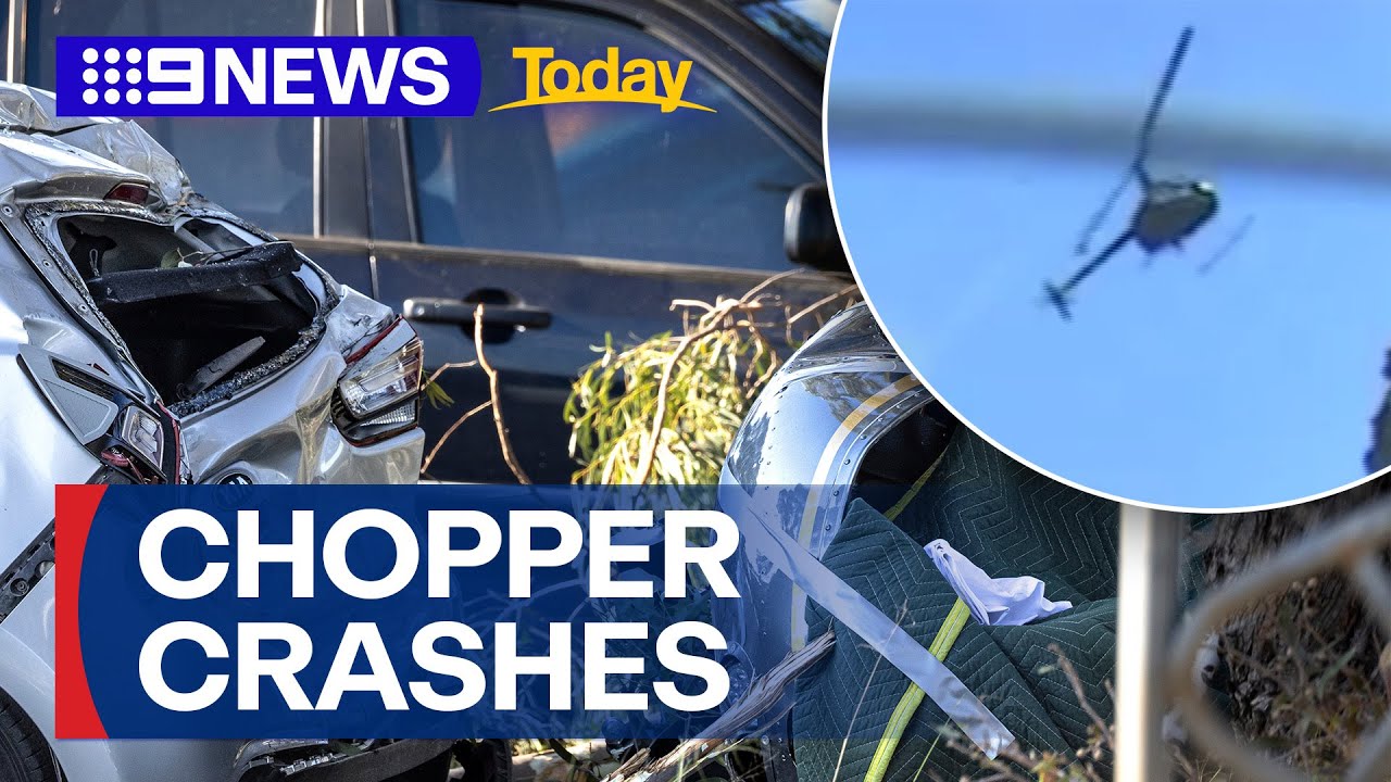Dashcam footage shows the horrifying moment chopper crashes in Sydney ...