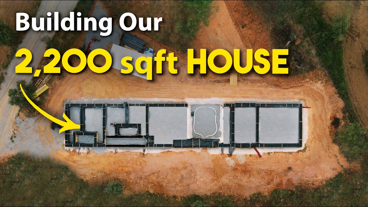 Couple Build Modern Off Grid House ALONE (Concrete Steel, Insulation ...