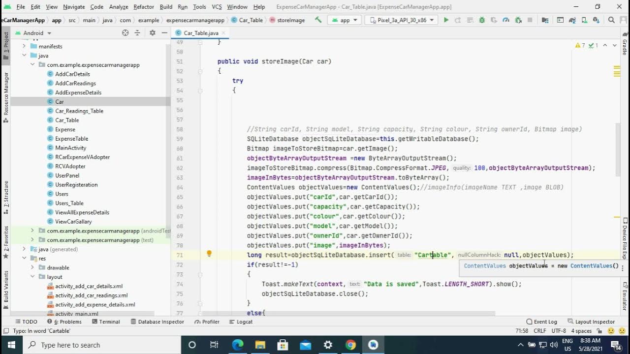 Android Car Manager |Code Explanation Part 2 - YouTube