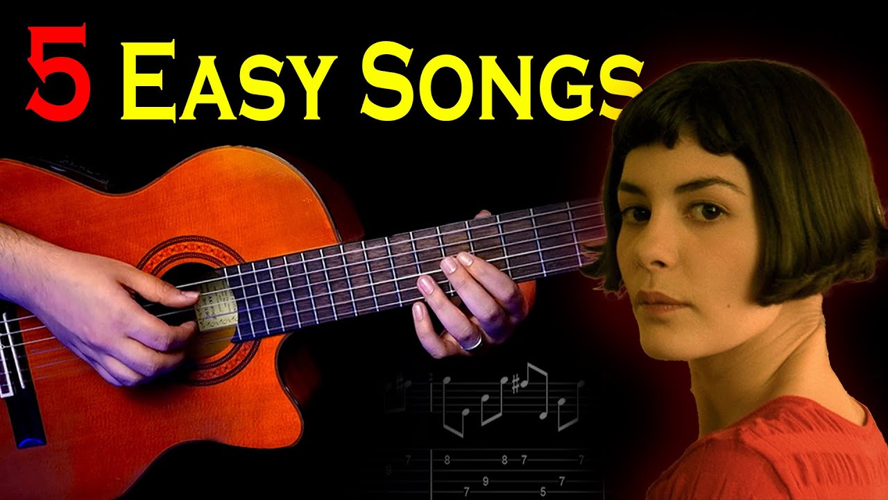 5 Easy Songs To Play On Guitar ( Easy Tabs For Beginners ) - YouTube