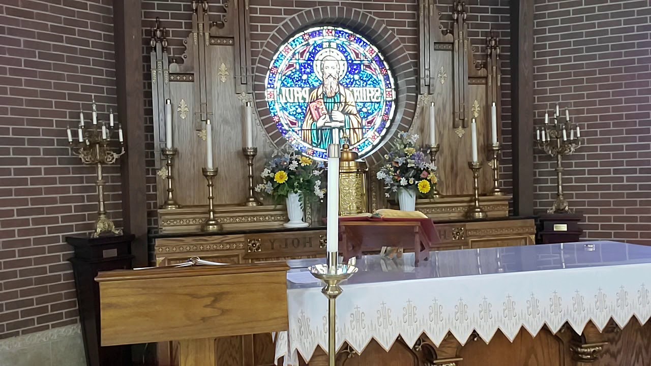 May 24 Holy Mass at St. Paul Catholic Church, Minden - YouTube