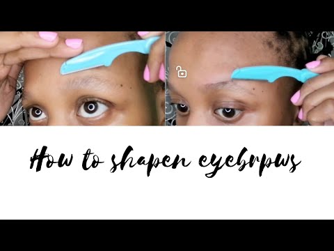 HOW I SHAPE MY EYEBROWS WITH A RAZOR (EASY BEGINNER FRIENDLY EYEBROW ...