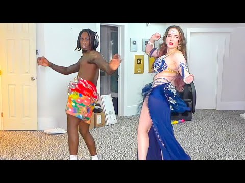 Kai Cenat Learns How To BELLY DANCE On Stream..