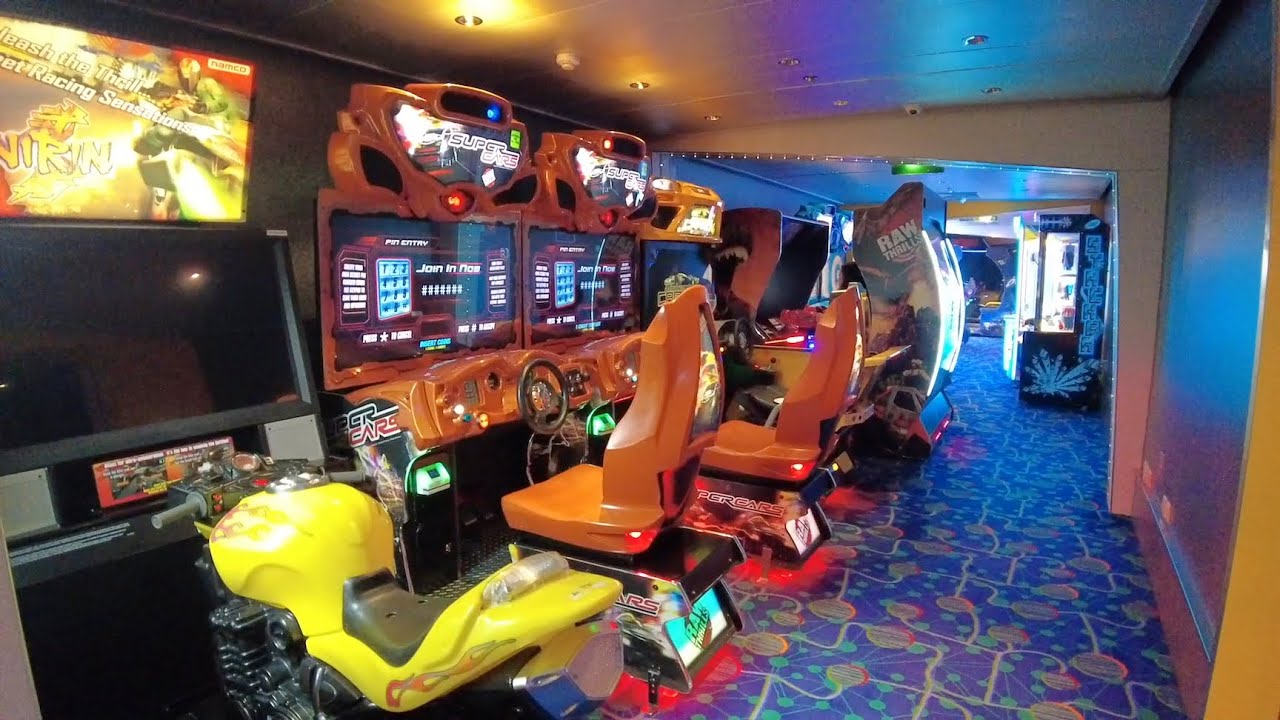 Norwegian Star - Entourage & Video Arcade - Deck 12 (2022) - YouTube