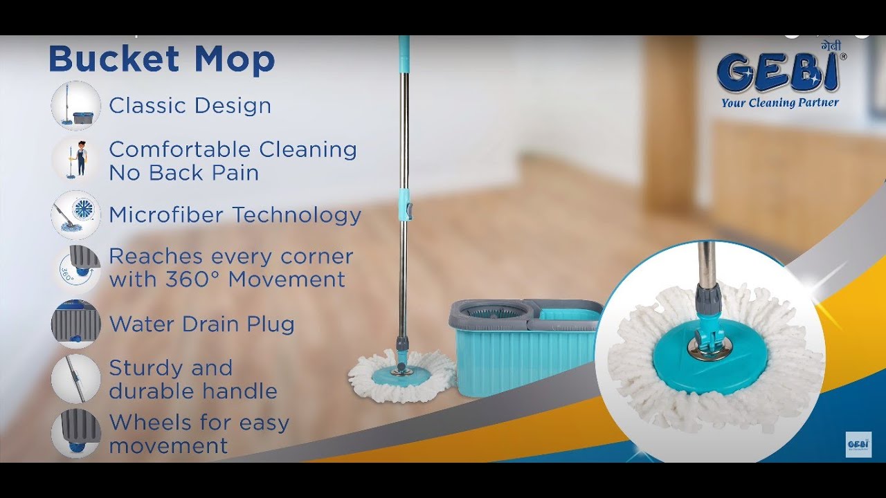 Gebi Bucket Mop - YouTube