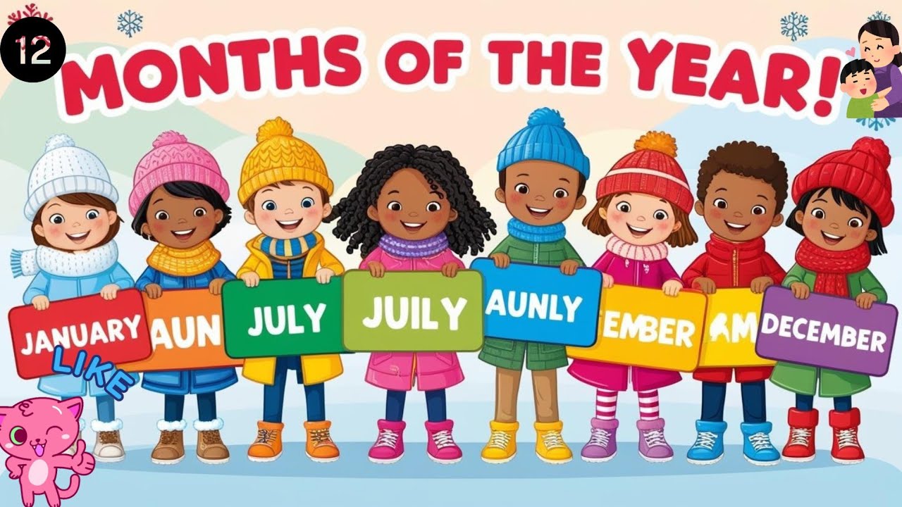 " Months of the Year Songs | January to December Spelling in English ...