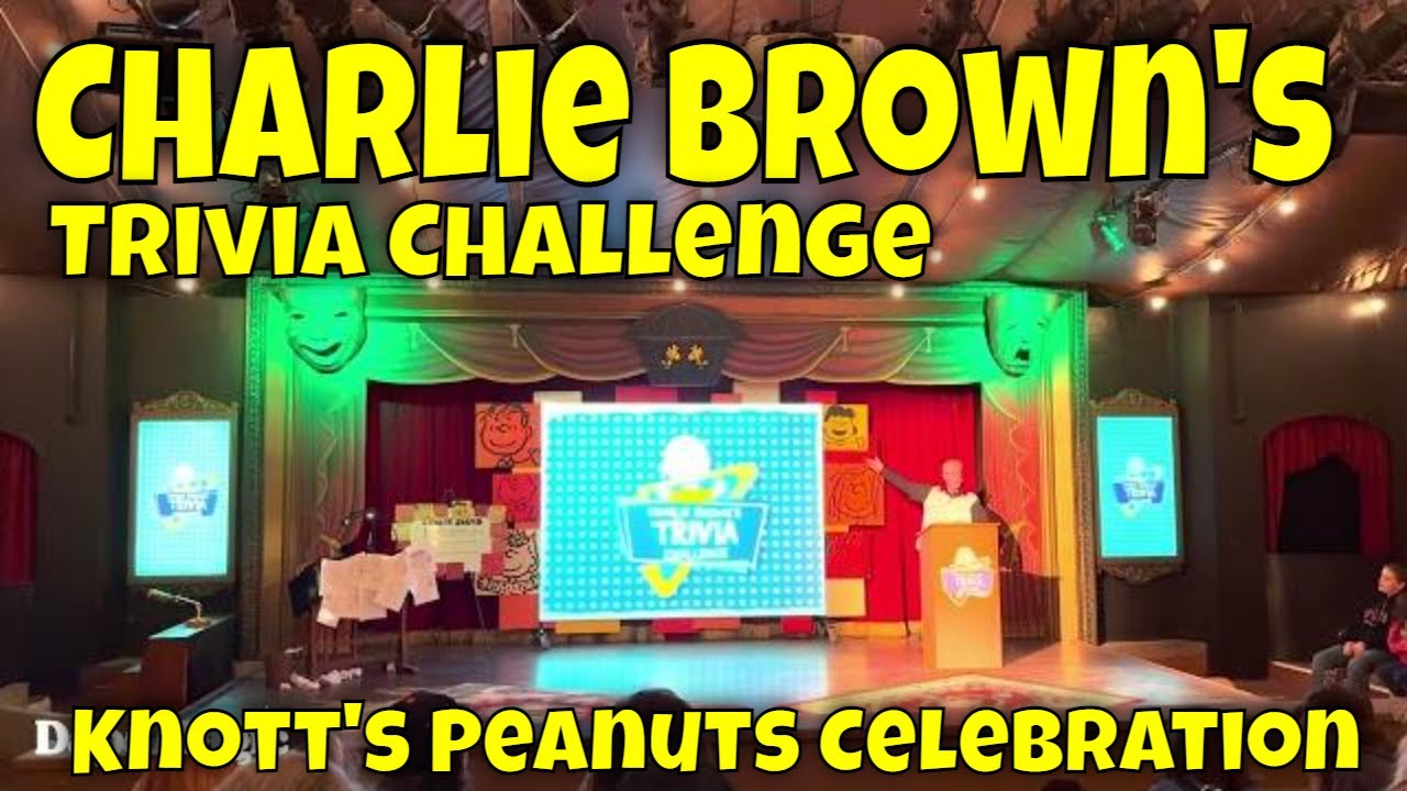Charlie Brown's Trivia Challenge at Knott's Peanuts Celebration - YouTube