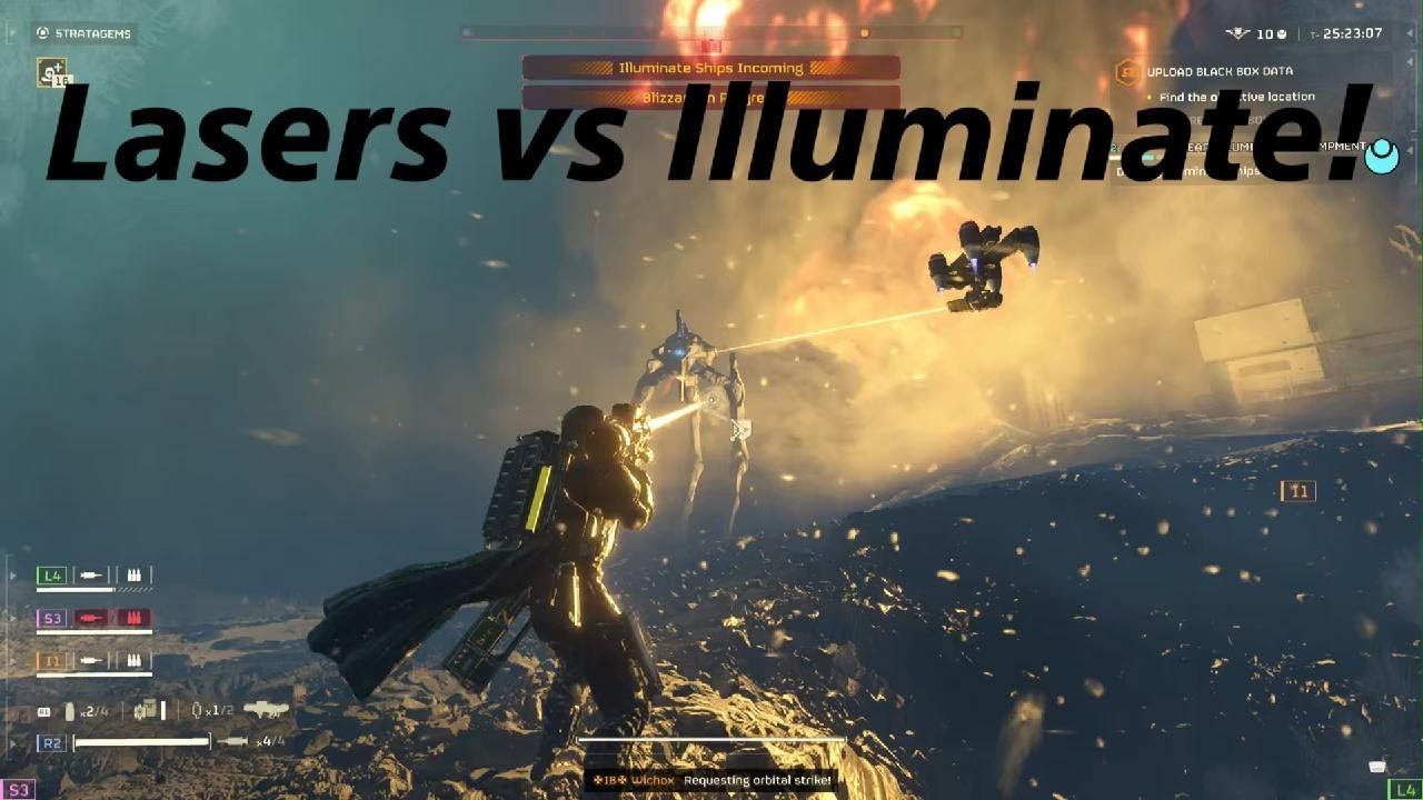 Lasers vs illuminate on Julheim! - HELLDIVERS 2 - YouTube